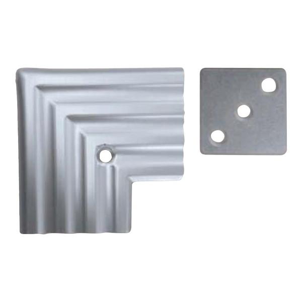D208 アルミノンスリップ コーナー(出隅)シルバー 00778422-001 【日中製作所】 : Smilegarden&EX Yahoo店 - 通販 - Yahoo!ショッピング