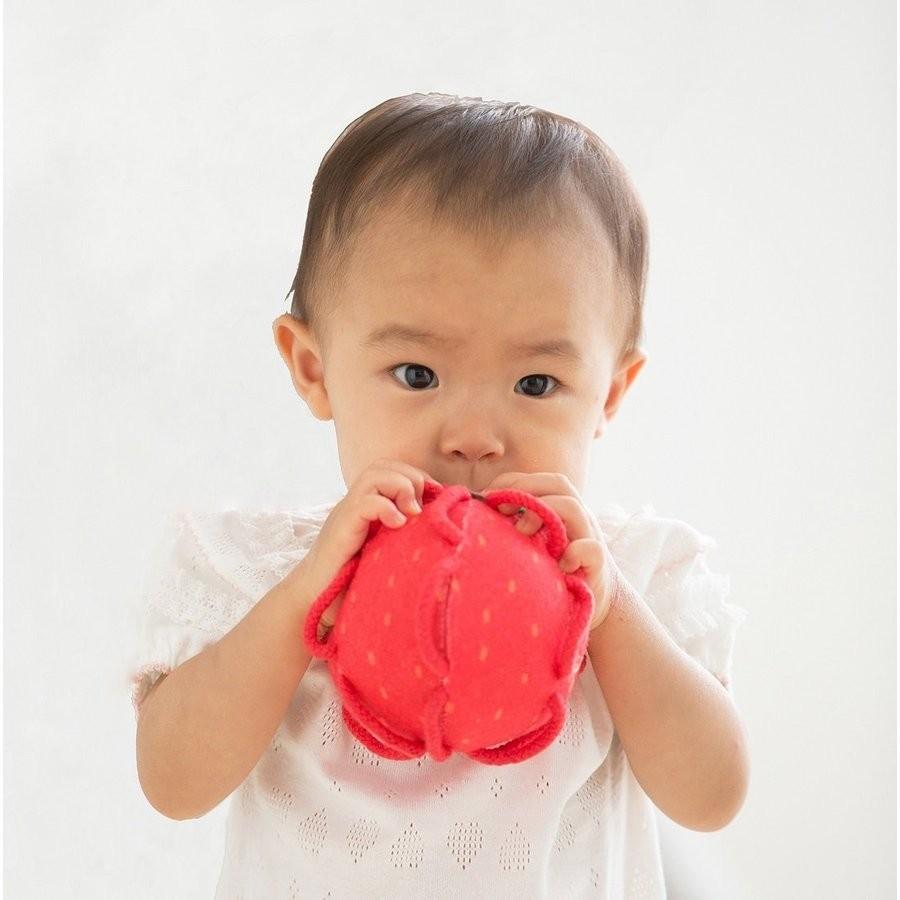SHAOOL シャオール わっか ボール 果物 くだもの ガラガラ 布製 ファーストトイ プレゼント 0歳 1歳 2歳 郵便対応 : おもちゃ ...
