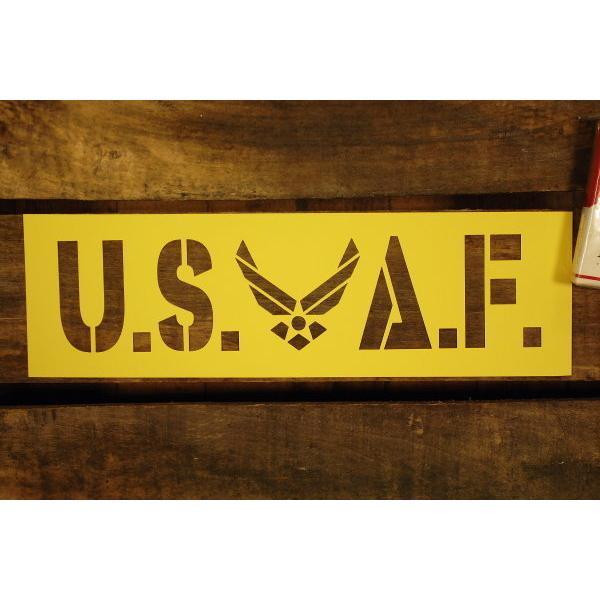 US エアフォース 新ロゴ ステンシル 型紙 シート 空軍 USAF 【A4-4】 : アメリカ雑貨 フィフティファイブ - 通販 ...
