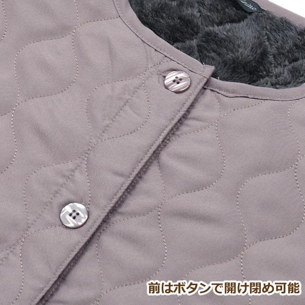 エプロン かっぽう着 暖かい あったか 前開き 割烹着 裏ボア ポプリン キルト 着痩せ スモック レディース M〜L A-94801 k1227 (5 : すまいるまこ - 通販 ...