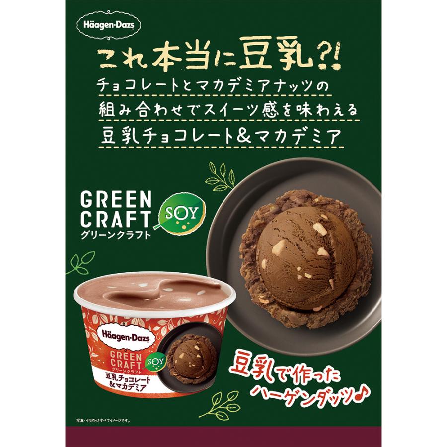 アイス ハーゲンダッツ GREENCRAFT豆乳チョコレート＆マカデミア 110ml×36個 :7086681-0036:Smile Spoon - 通販 - Yahoo!ショッピング
