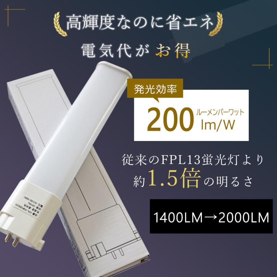 LEDコンパクト形蛍光灯ランプ27形 FPL27EX-L FPL27EX-N FPL27EX-D FPL27EX-W 4色 消費電力10W 2000LM 省エネタイプ PSE認証 電源内蔵 ...
