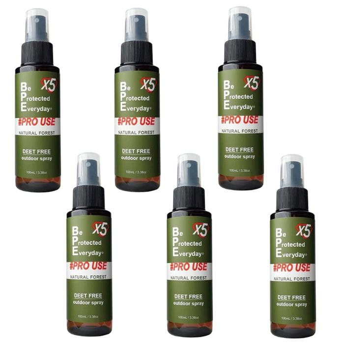 [お得な6本セット] 虫よけスプレー BPEファブリックスプレープロユースX5 100mL×6本 ナチュラルフォレストの香り バグプロテクター スプレータイプ : 食と日用品のリビング ...