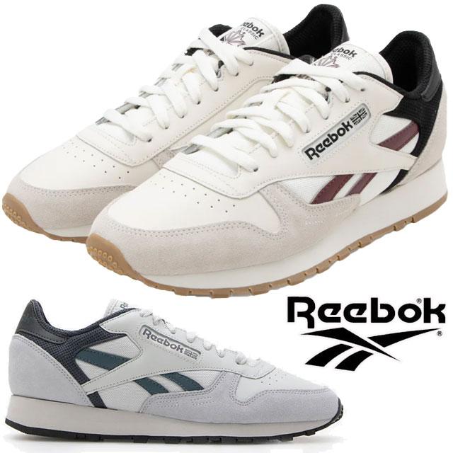 Reebok リーボック メンズ スニーカー 靴 クラシックレザー ローカット ランニングシューズ 100032769 チョーク ...