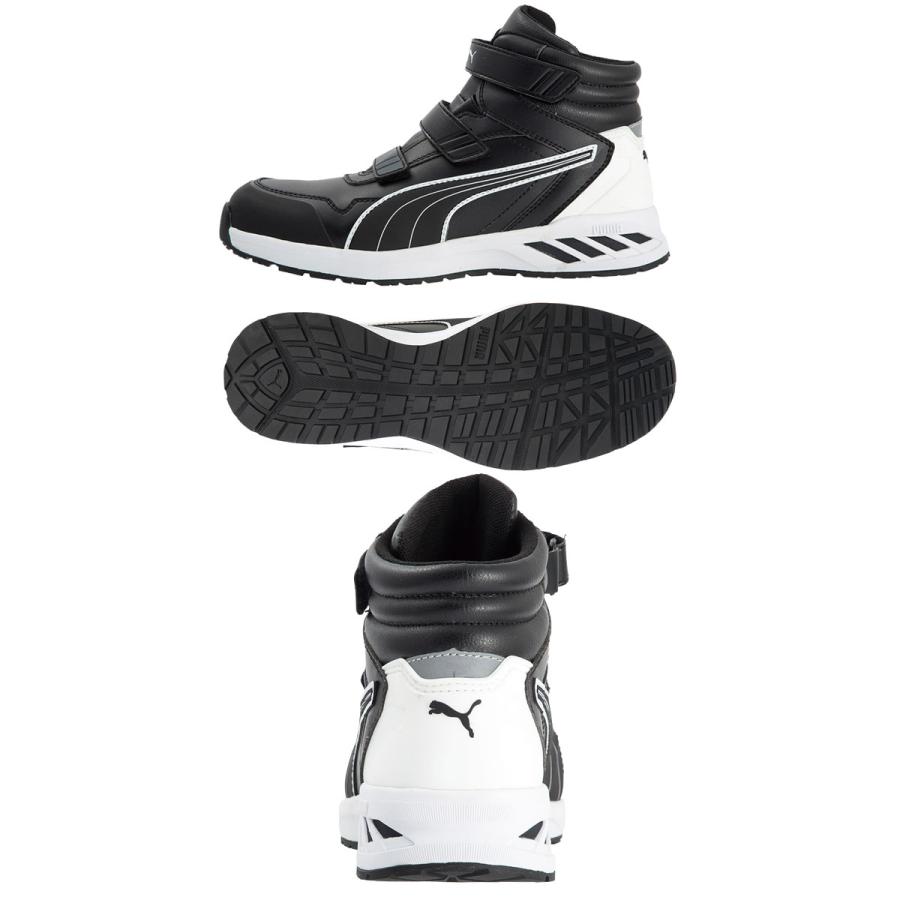 PUMA プーマ セーフティー 安全靴 メンズ ライダー 2.0 ミッド JSAA A種認定 先芯入り セーフティシューズ ミッドカット プロテクティブスニーカー ベルクロ 耐熱 : シュー ...