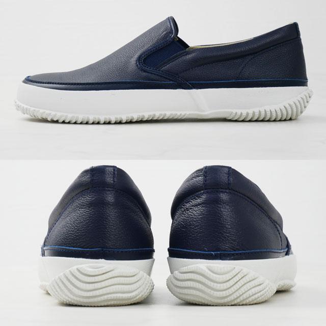 SPINGLE スピングル スリッポン メンズ ローカット レディース 日本製 カンガルーレザー SP-1059 ネイビー : シューマート ...