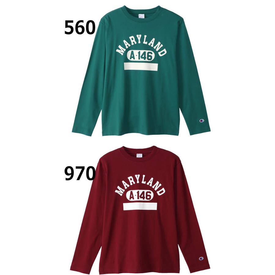 Champion チャンピオンTシャツ メンズ ロングスリーブTシャツ ロンT トップス 長袖 丸首 クルーネック C3-V409 アパレル ...
