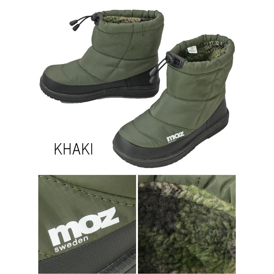 モズ MOZ レディース スノーブーツ ウインターブーツ 防水 防寒 防滑 ショートブーツ ショート丈 MZ-7000 ブラック 黒 マスタード カーキ : i23-fs-mz-7000 ...