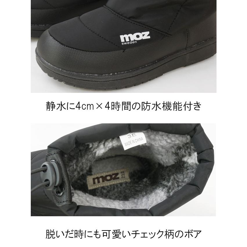 モズ MOZ レディース スノーブーツ ウインターブーツ 防水 防寒 防滑 ショートブーツ ショート丈 MZ-7000 ブラック 黒 マスタード カーキ : i23-fs-mz-7000 ...
