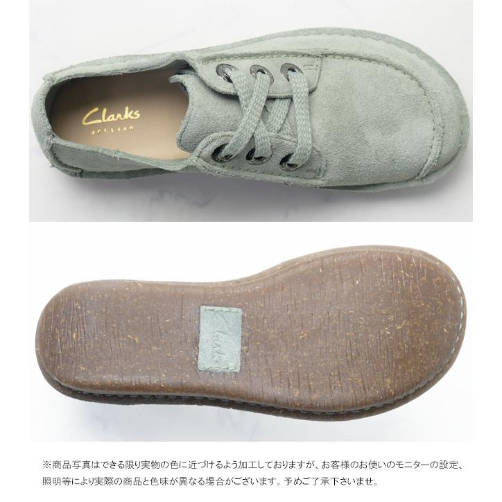 送料無料 ウェッジソール レースアップ ローカット レディース SS 春夏 新作 夏新作 秋新作 人気 流行 定番 2025 クラークス Clarks 014D 26182262 カジュアルシューズ ファニードリーム 本革 レザーシューズ ライトグリーンスエード 靴 Clarks（クラークス） レディース 014D ファニードリーム 本革 レース