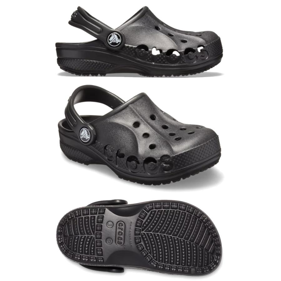 crocs（クロックス） クロッグサンダル キッズ 男の子 バヤ クロッグ ジュニア 女の子 サボサンダル 207013 001 100 白 ...