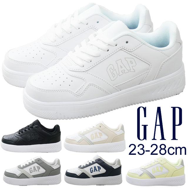 ギャップ GAP スニーカー レディース バスケットボールスニーカー メンズ ローカット GPU52411 白 ネイビー ライム 紐靴 : s10-s776-781 : シューマートワールド ...