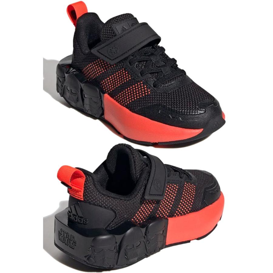 adidas アディダス スニーカー ジュニア 男の子 スターウォーズ ランナー キッズ ダースベイダー ランニングシューズ 子供靴 ベルクロ ...
