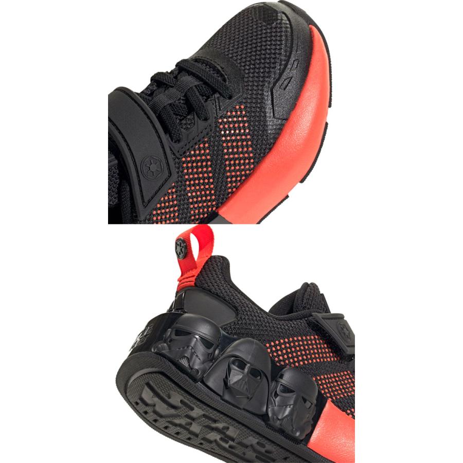 アディダス スニーカー ジュニア 男の子 スターウォーズ ランナー キッズ ダースベイダー ランニングシューズ 子供靴 ベルクロ ローカット ...