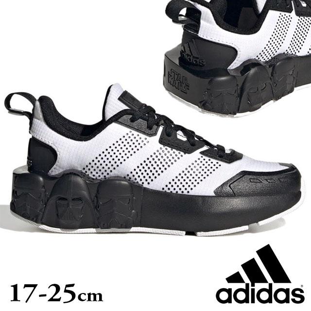 adidas アディダス スニーカー ジュニア 男の子 スターウォーズ ランナー キッズ ダースベイダー ランニングシューズ 子供靴 ロー ...