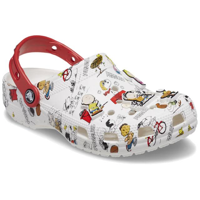 crocs クロックス ピーナッツ クラシック クロッグ キッズ ジュニア サンダル 子供靴 スヌーピー クロッグサンダル サボサンダル ...