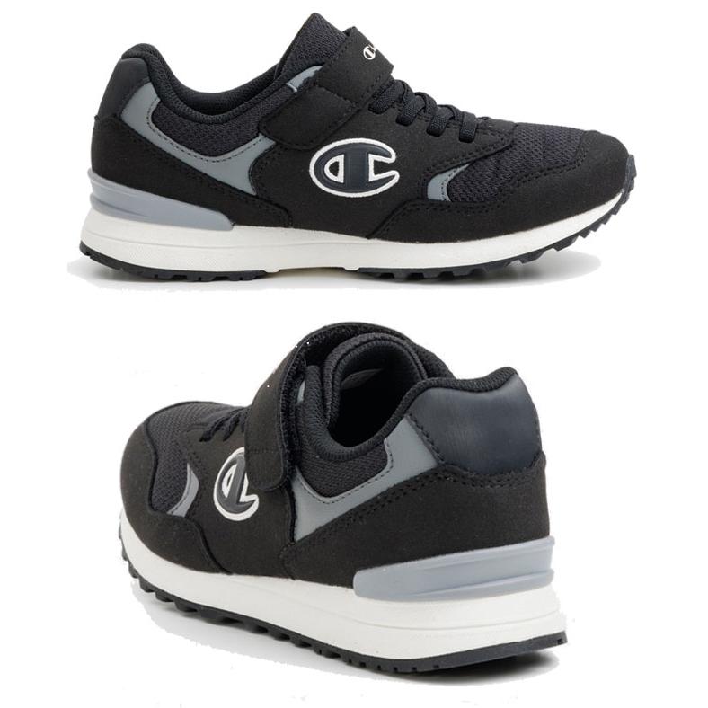 Champion チャンピオン スニーカー 子供靴 キッズ ジュニア 男の子 女の子 ベルクロ 面ファスナー ロゴ CPN J306 ネイビー サックス 軽量 通気性 : シューマートワールド ...