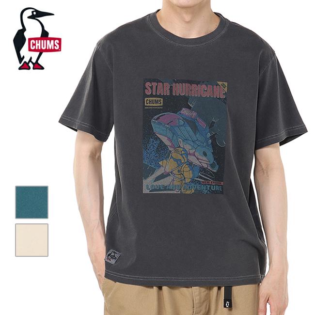 CHUMS チャムス Star Hurricane T-Shirt チャムススターハリケーンTシャツ CH01-2529 【 半袖 トップス コットン 綿 キャンプ 】【メール便・代引不可 ...