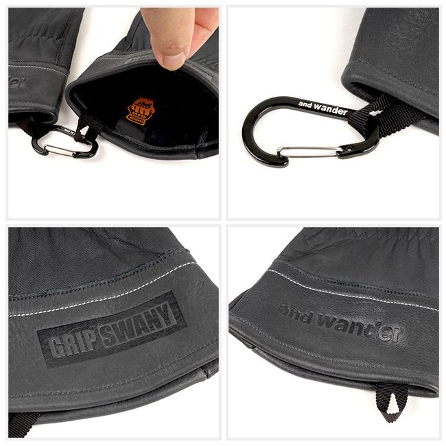 and wander（アンドワンダー） and wander×GRIP SWANY TAKIBI glove アンドワンダー×グリップスワニー ...