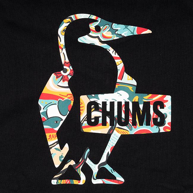 CHUMS チャムス Boody Logo Happy Rainbow T-Shirt ブービーロゴハッピーレインボーTシャツ CH01 ...