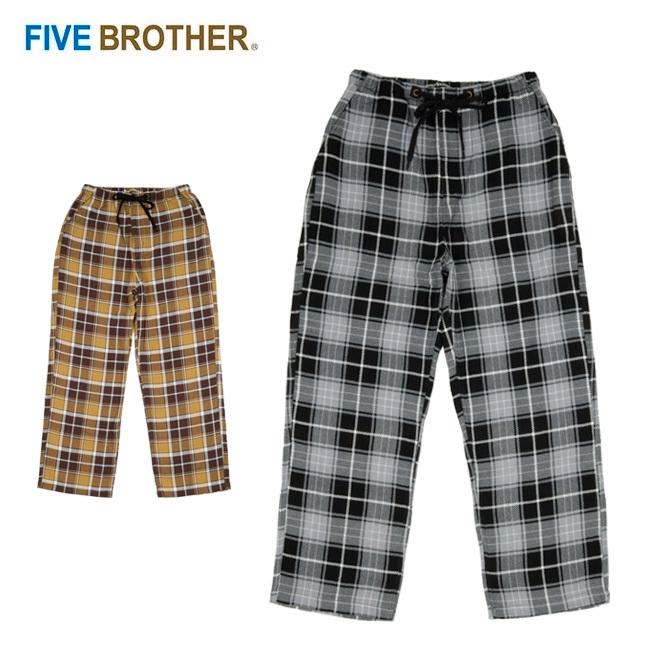 FIVEBROTHER FIVE BROTHER ファイブブラザー HEAVY FLANNEL EASY PANTS ヘビーフランネルイージーパンツ 152165 【ボトムス/シェフパンツ ...