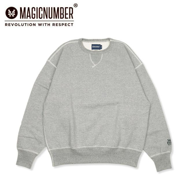 MAGICNUMBER マジックナンバー SALTY FATIGUE LOOPWHEEL CREW SWEAT ループホイールクルースウェット ...