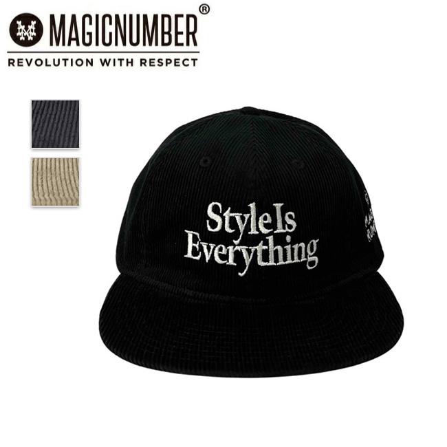 MAGICNUMBER マジックナンバー STYLE IS EVERYTHING CODUROY CAP スタイルイズエブリシングコーデュロイ ...