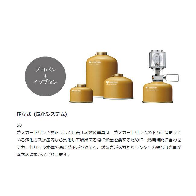 Snow Peak スノーピーク ガスカートリッジ GigaPower Fuel 250 Iso ギガパワーガス 250イソ GP-250SR ...