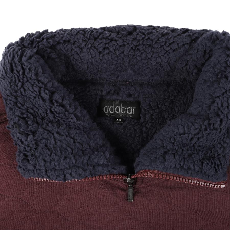 adabat アダバット ルームウェア 部屋着 パジャマ セットアップ ナイトウェア メンズ 長袖 ハイネック ネイビー ワイン レッド 0222-95 : スニークオンラインショップ ...