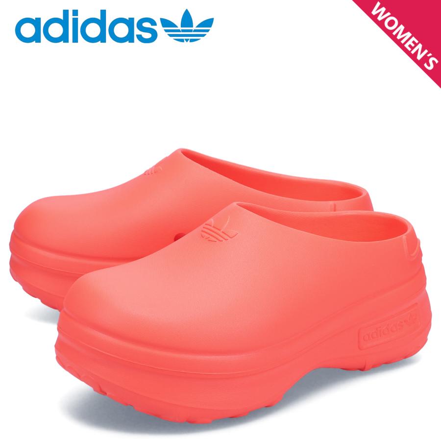 adidas Originals アディダス オリジナルス クロッグサンダル アディフォーム スタン ミュール レディース 厚底 レッド ...