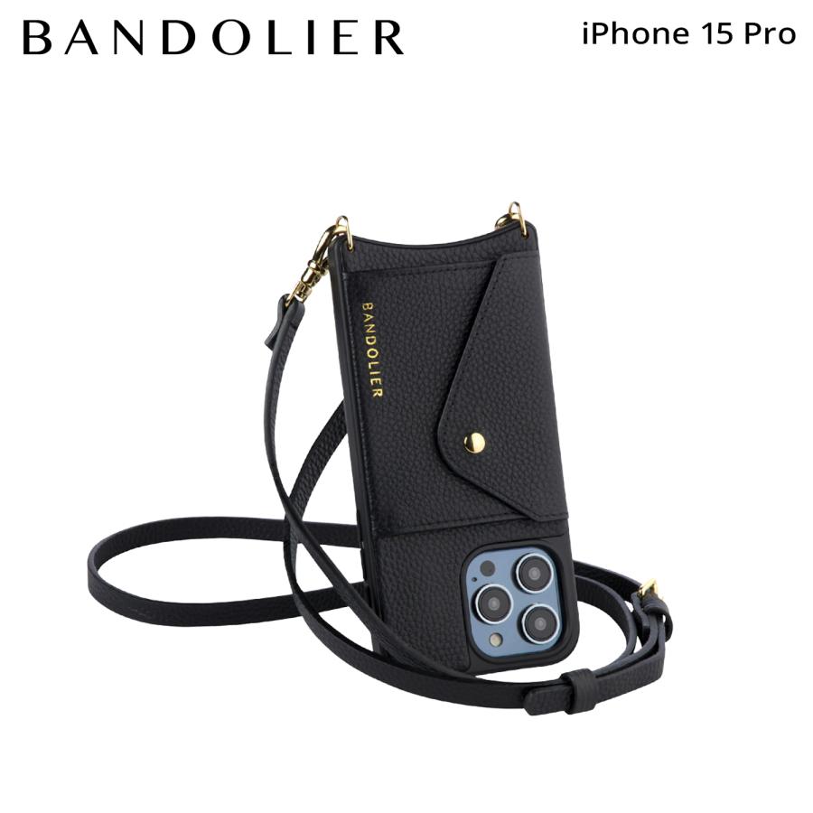 BANDOLIER バンドリヤー スマホショルダー iphone15 Pro スマホケース アイフォン ドナ サイドスロット ゴールド メンズ ...