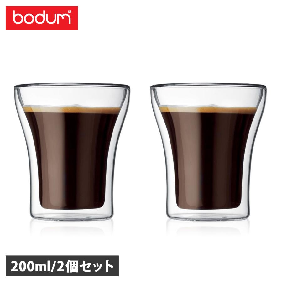 ボダム bodum グラス コップ ダブルウォールグラス 2点セット 200ml 耐熱 ガラス 保温 保冷 ASSAM クリア 4555-10 : スニークオンラインショップ - 通販 ...