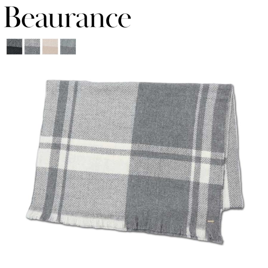 Beaurance LX ビューランス マフラー ストール レディース 防寒 大判 厚手 ウール ヘリンボーン 2BH-63010-16 : スニークオンラインショップ - 通販 ...