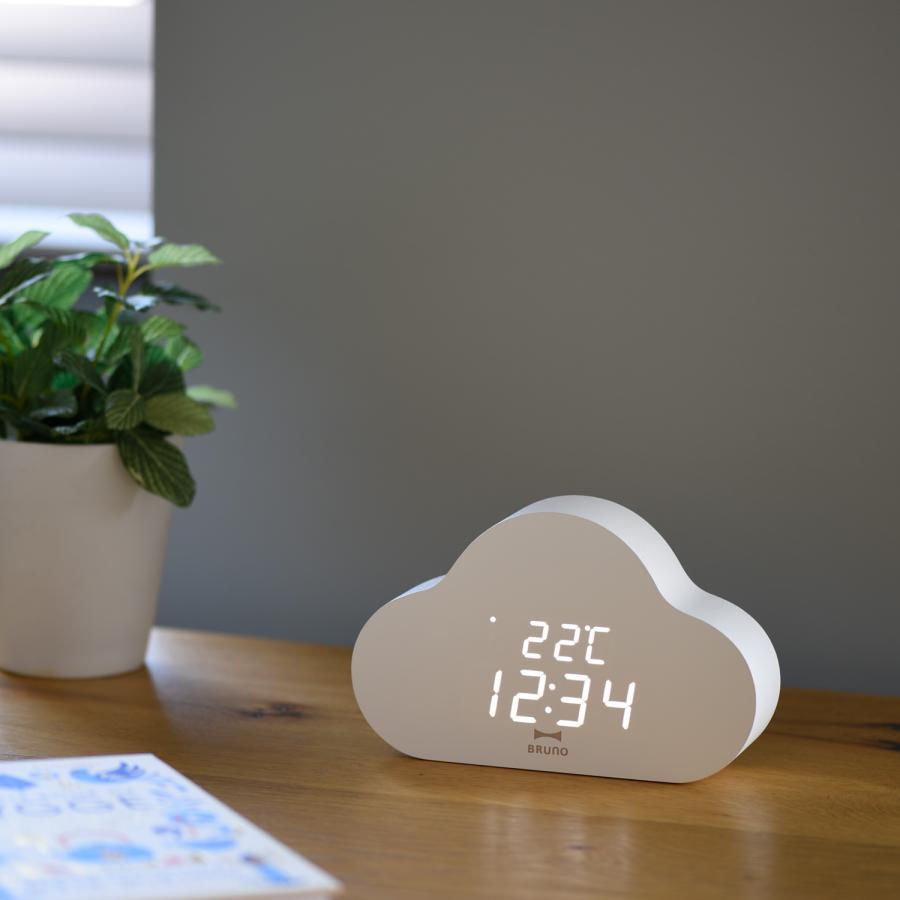 BRUNO ブルーノ 置時計 デジタル クラウドクロック CLOUD CLOCK ホワイト グレー 白 BCA030 : brun-bca030 : スニークオンラインショップ - 通販 ...