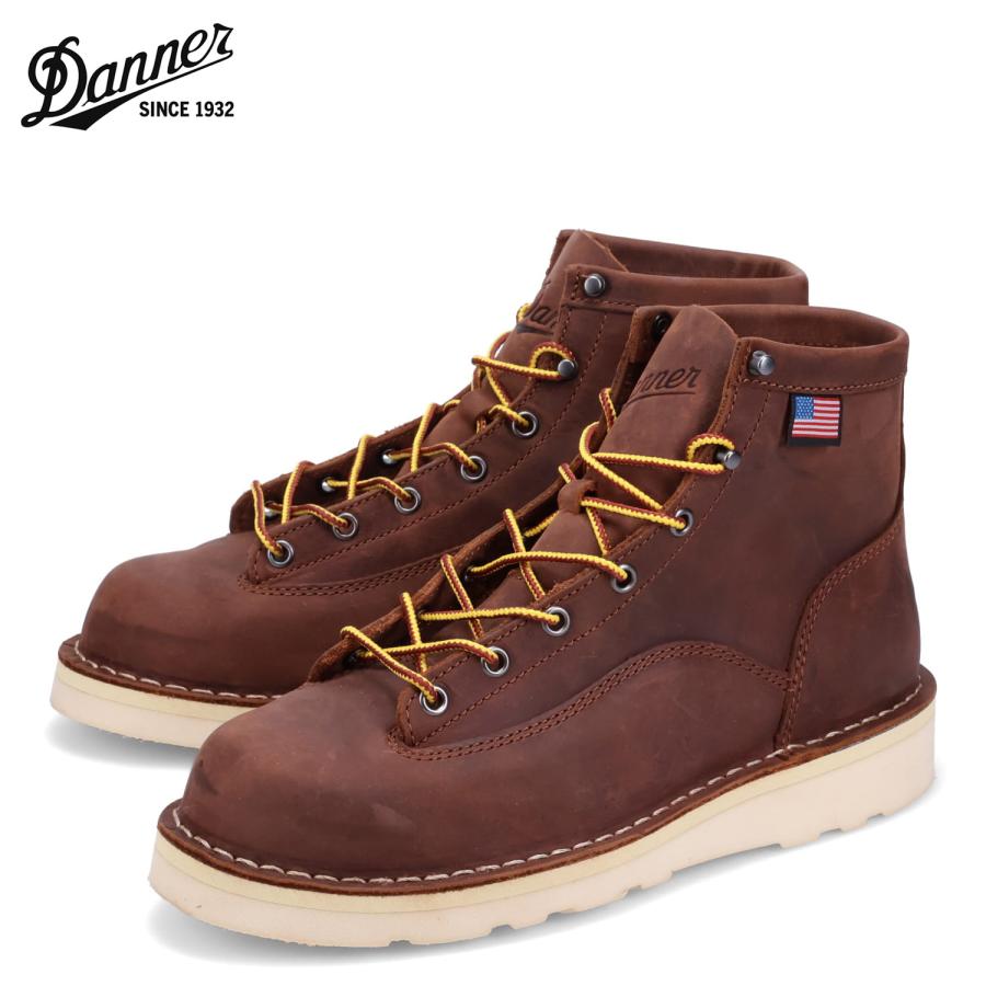 Danner（ダナー） ワークブーツ ブルラン 6 メンズ BULL RUN 6 ブラウン 15552 : スニークオンラインショップ ...