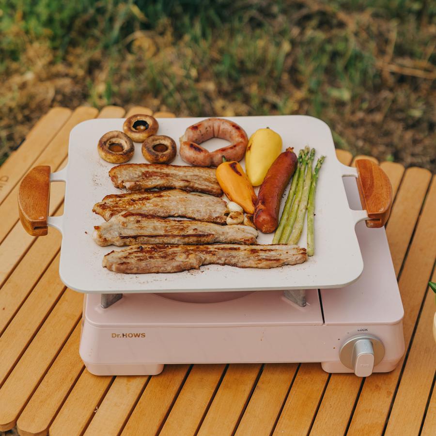 Dr.HOWS ドクターハウス グリルパン 焼肉プレート グリドルファン IH対 ソリッド応 シーズニング不要 韓国 SOLID ホワイト チャコール ピンク CGP102000 :dhw ...