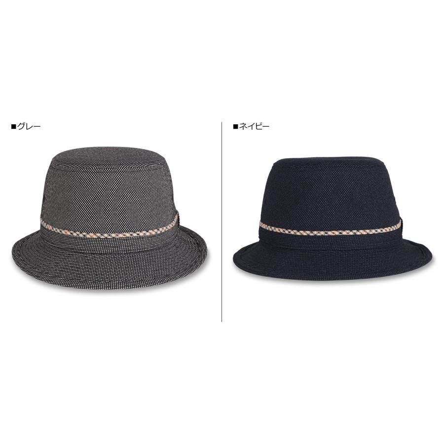 DAKS ダックス ハット 帽子 アルペンハット メンズ 大きいサイズ サイズ調整可能 バードアイ HAT グレー ネイビー D3754 ...