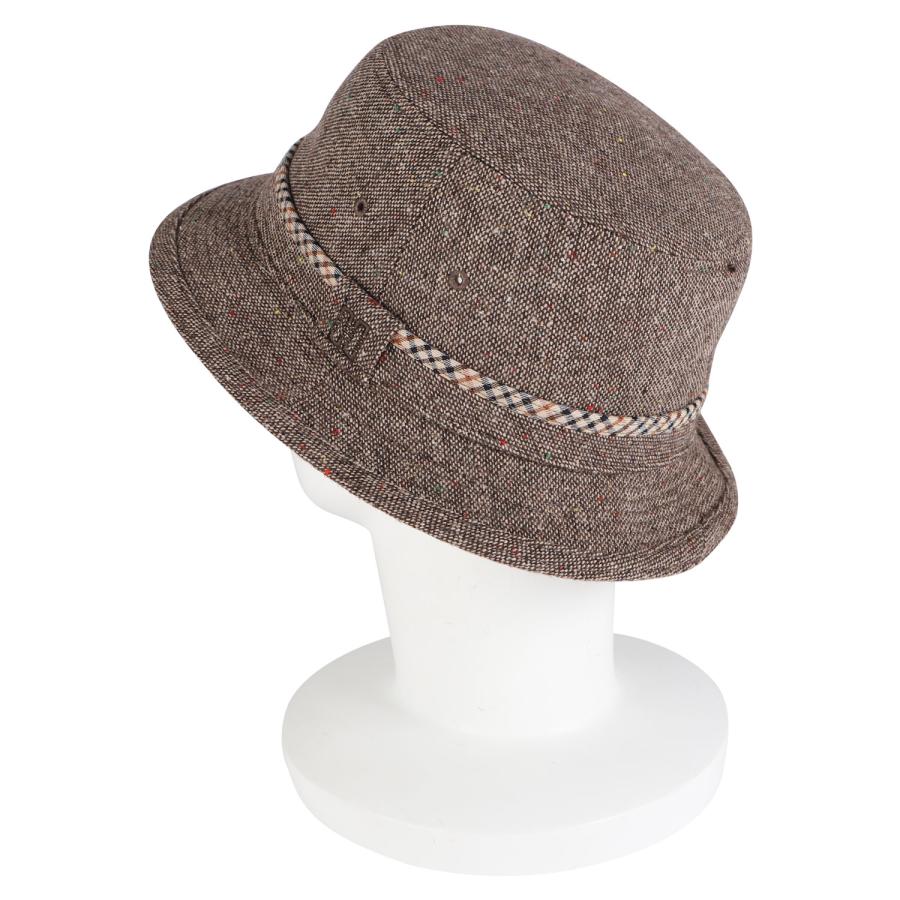 DAKS ダックス ハット 帽子 バケットハット メンズ レディース BUCKET HAT チャコール グレー ブラウン D3872 ...