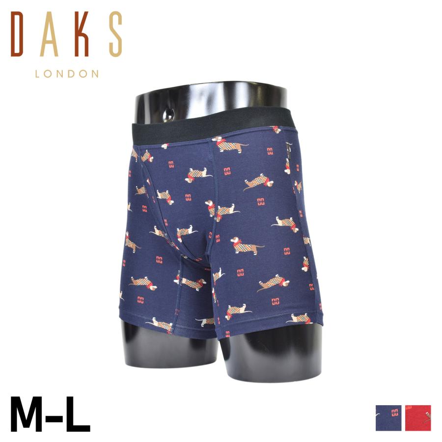 DAKS ダックス ボクサーパンツ 下着 インナー アンダーウェア メンズ 前閉じ M-L メンズ下着 男性 BOXER SHORTS ...