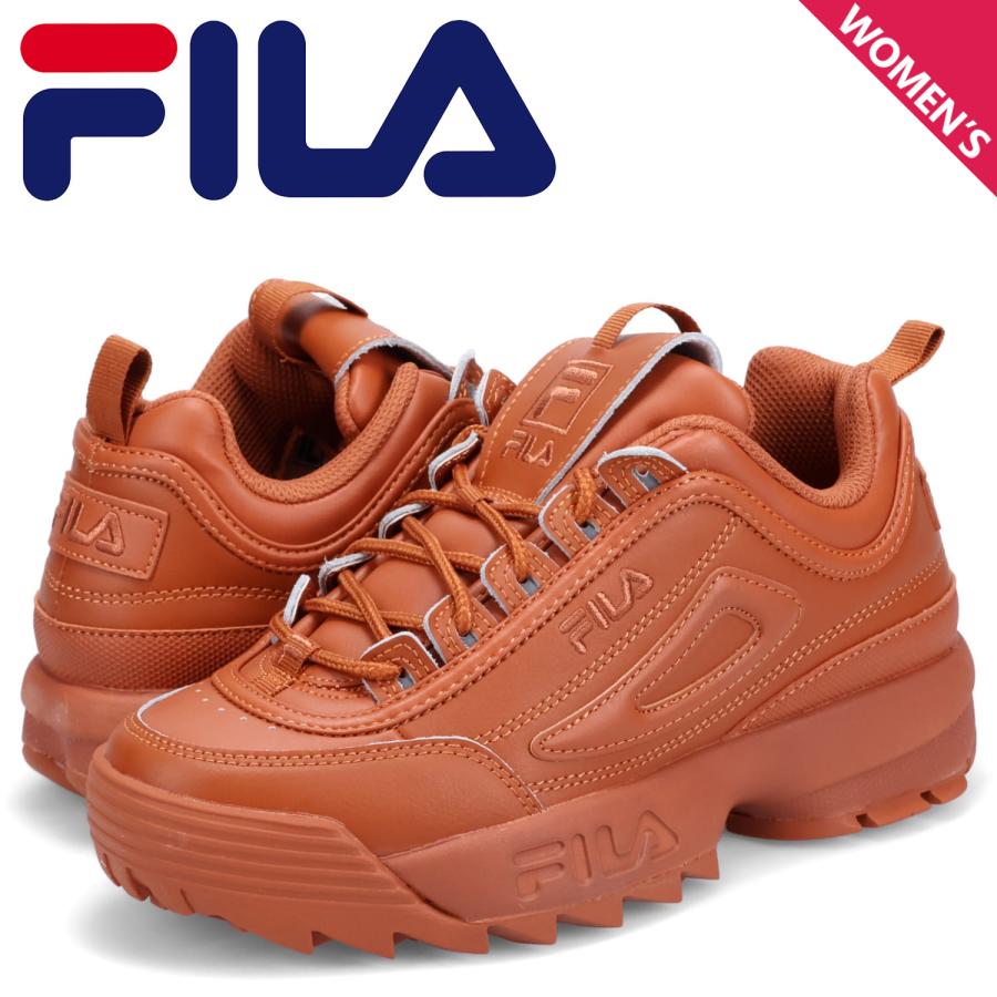 FILA（フィラ） スニーカー ディスラプター2 プレミアム レディース 厚底 DISRUPTOR 2 PREMIUM ブラウン ...