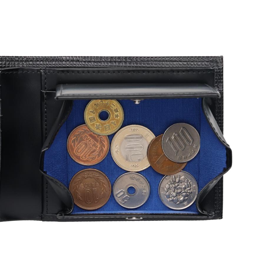 LANVIN en Bleu ランバンオンブルー 財布 二つ折り メンズ 本革 ゼブダ