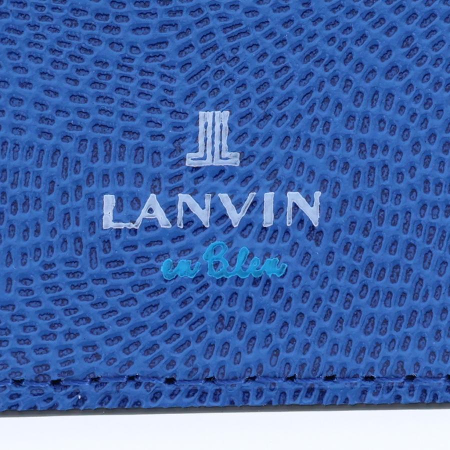 ランバンオンブルー LANVIN en Bleu 財布 二つ折り ウォレット メンズ レディース 革 札入れ WALLET ブラック ブルー ...