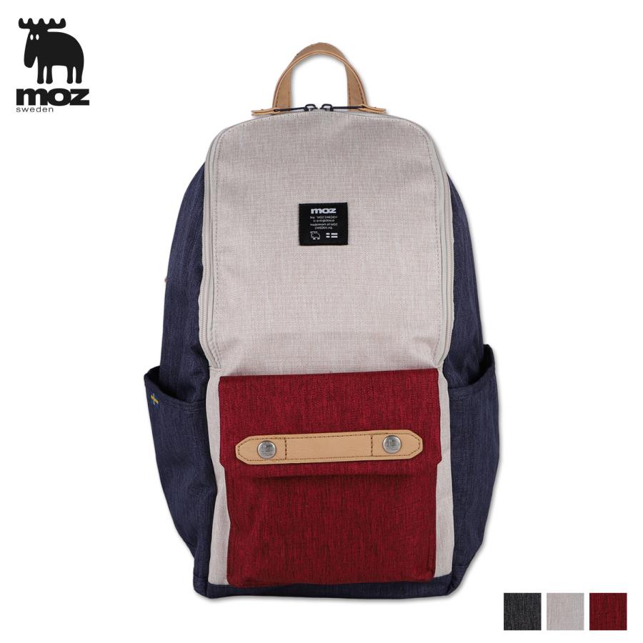 moz モズ リュック バッグ バックパック デイパック レディース 19L 軽量 撥水 D PACK ブラック ベージュ トリコロール 黒 ZZCI-03M : スニークオンラインショップ ...