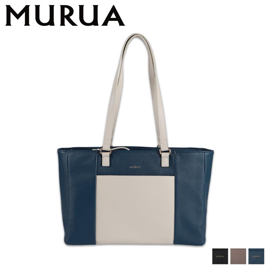 MURUA ムルーア トートバッグ レディース 軽量 TOTE BAG ブラック ベージュ ブルー 黒 MR-B1167 : スニークオンラインショップ - 通販 - Yahoo!ショッピング