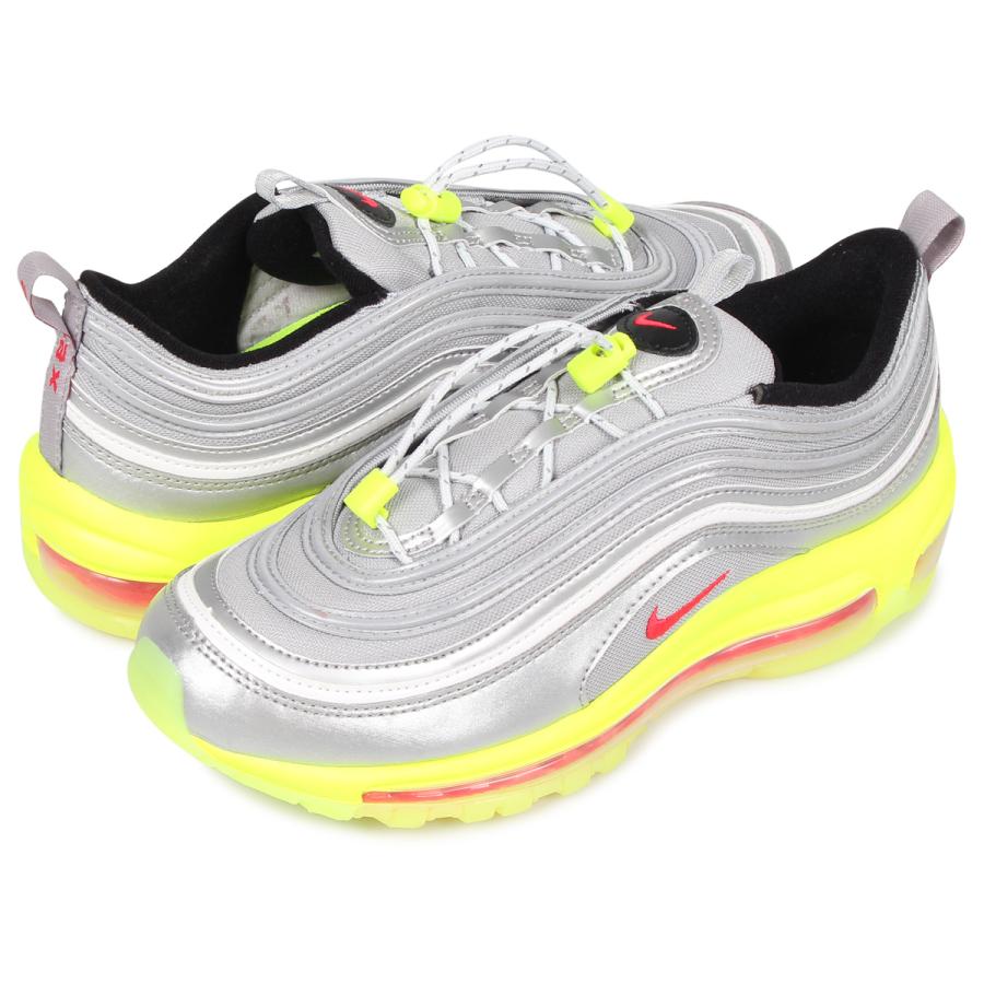 NIKE ナイキ エアマックス97 スニーカー レディース AIR MAX 97 RFT GS シルバー BQ8437-002 : スニーク ...