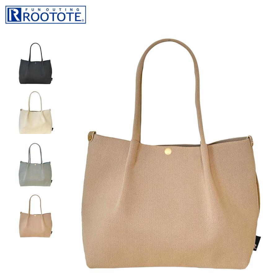 ROOTOTE ルートート バッグ トートバッグ LT.デリ.ルフル-B レディース A5 軽量 ブラック ホワイト グレー ベージュ 黒 白 1074 : スニークオンラインショップ ...