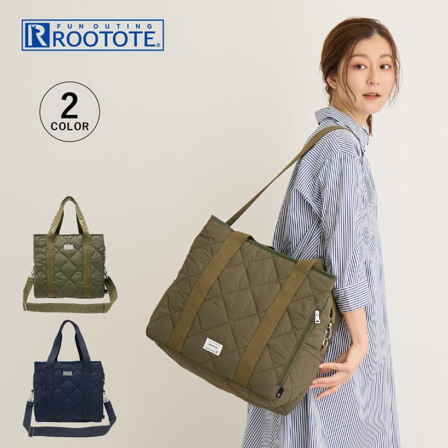 ROOTOTE ルートート バッグ トートバッグ ショルダー メンズ レディース ファスナー付 斜めがけ 巾着付き キルティング 1154 : rtt-1154 : スニークオンラインショップ ...