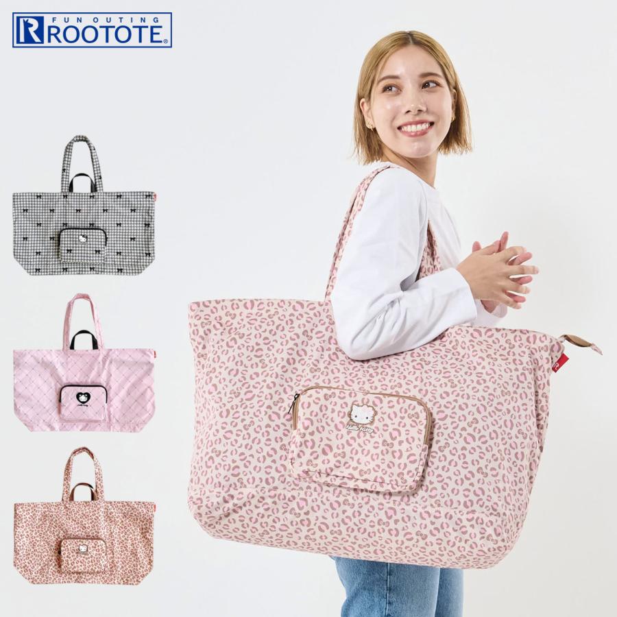 ROOTOTE ルートート トートバッグ パッカブル ハローキティ-A レディース 大容量 撥水 ファスナー付き HELLO KITTY PACKABLE 8396 : スニークオンライン ...