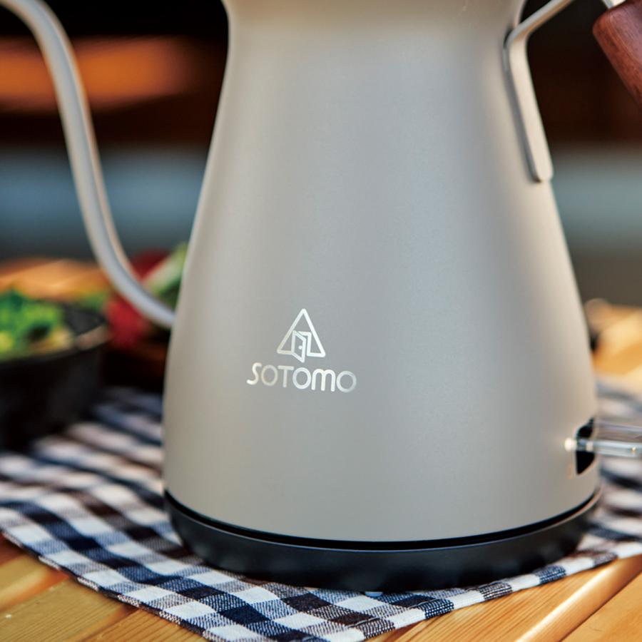 SOTOMO ソトモ 電気ケトル カフェケトル 湯沸かし器 CAFE KETTLE ベージュ AKE-380GY : スニークオンラインショップ - 通販 - Yahoo!ショッピング