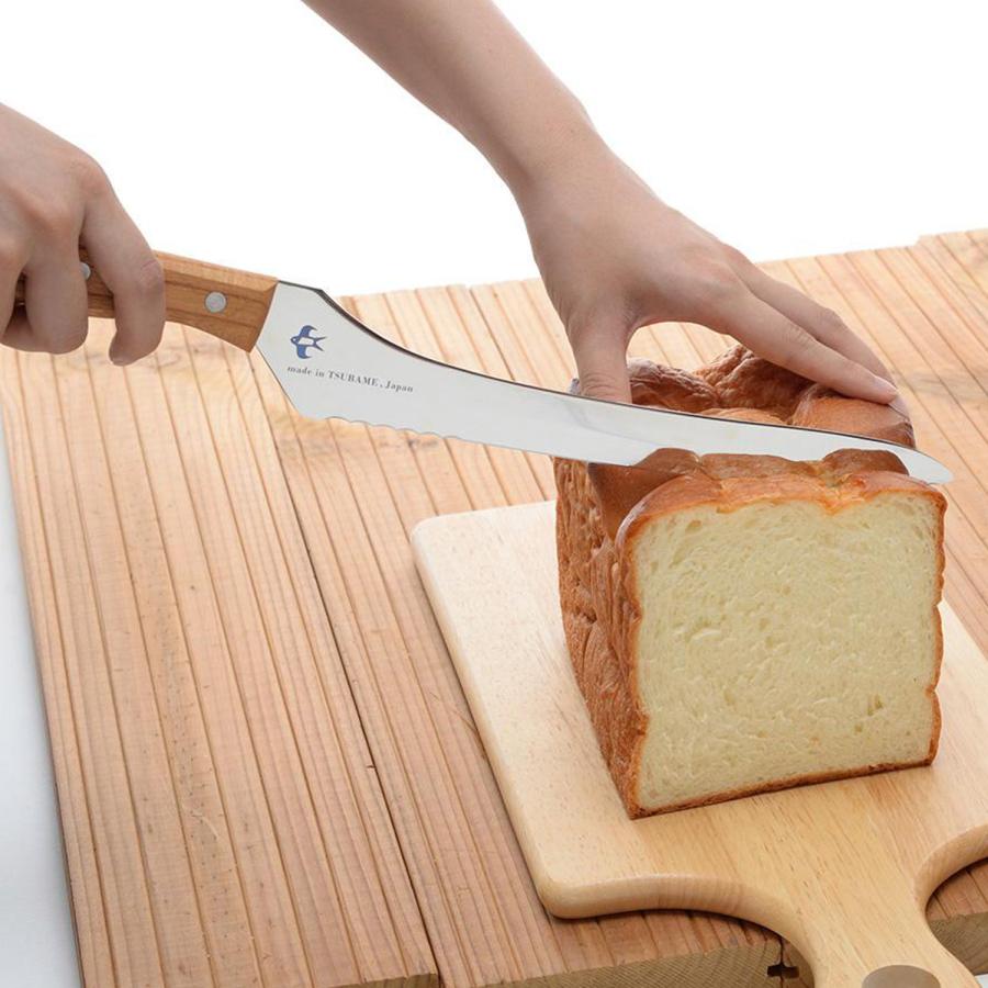つばめのパンナイフ パン切り包丁 パンスライサー ブレッドナイフ パンナイフ 刃渡り23.5cm アウトドア 日本製 A-77028 :tbm-a-77028:スニークオンラインショップ ...